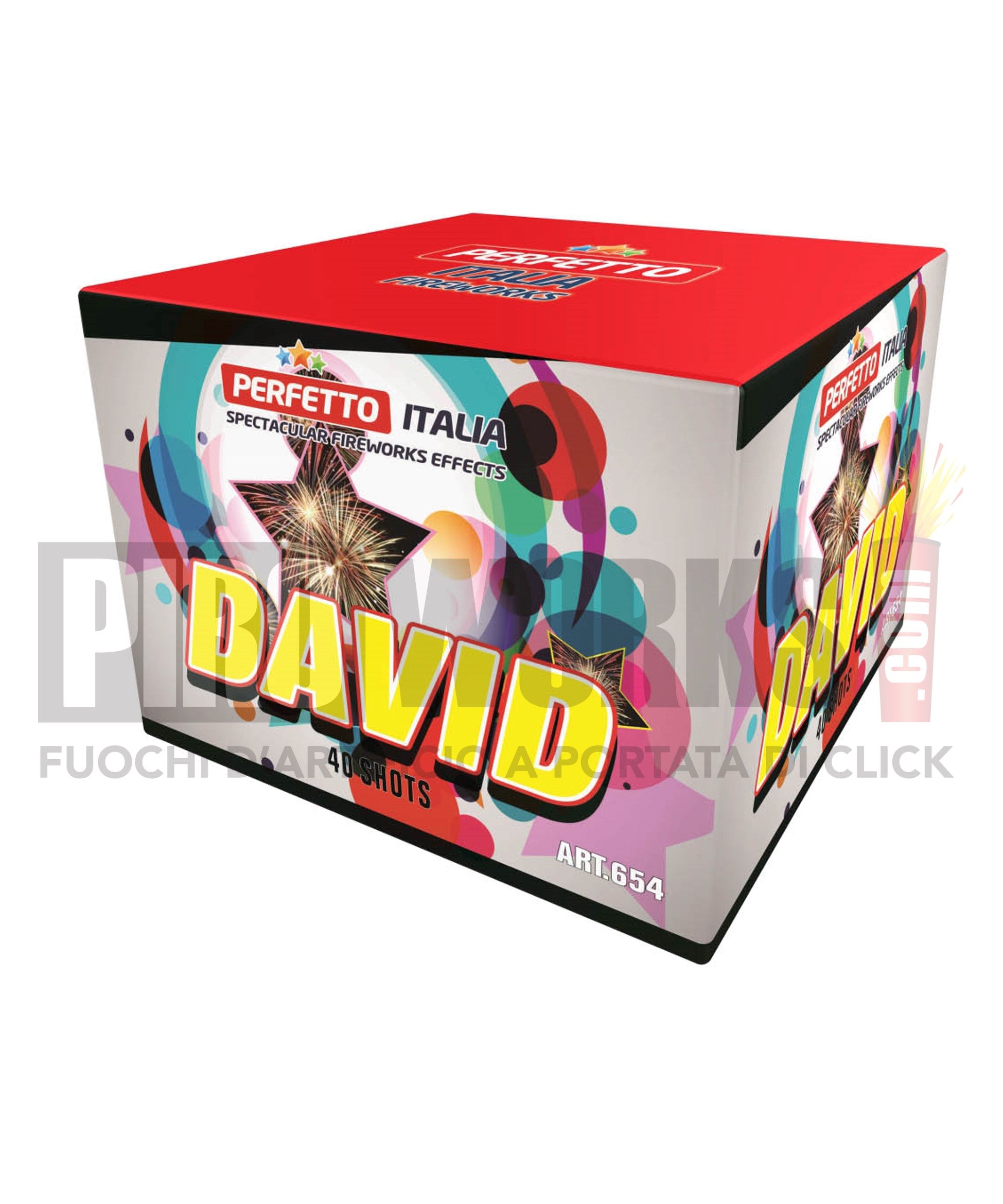 David | 40 Colpi | 25mm | Perfetto – Piroworks