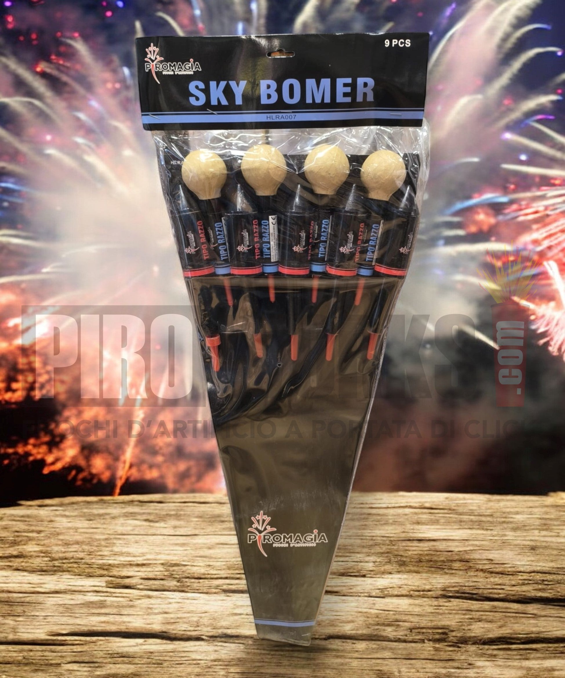 Razzi | HRLA007 | Sky Bomer | 9 Pezzi – Piroworks