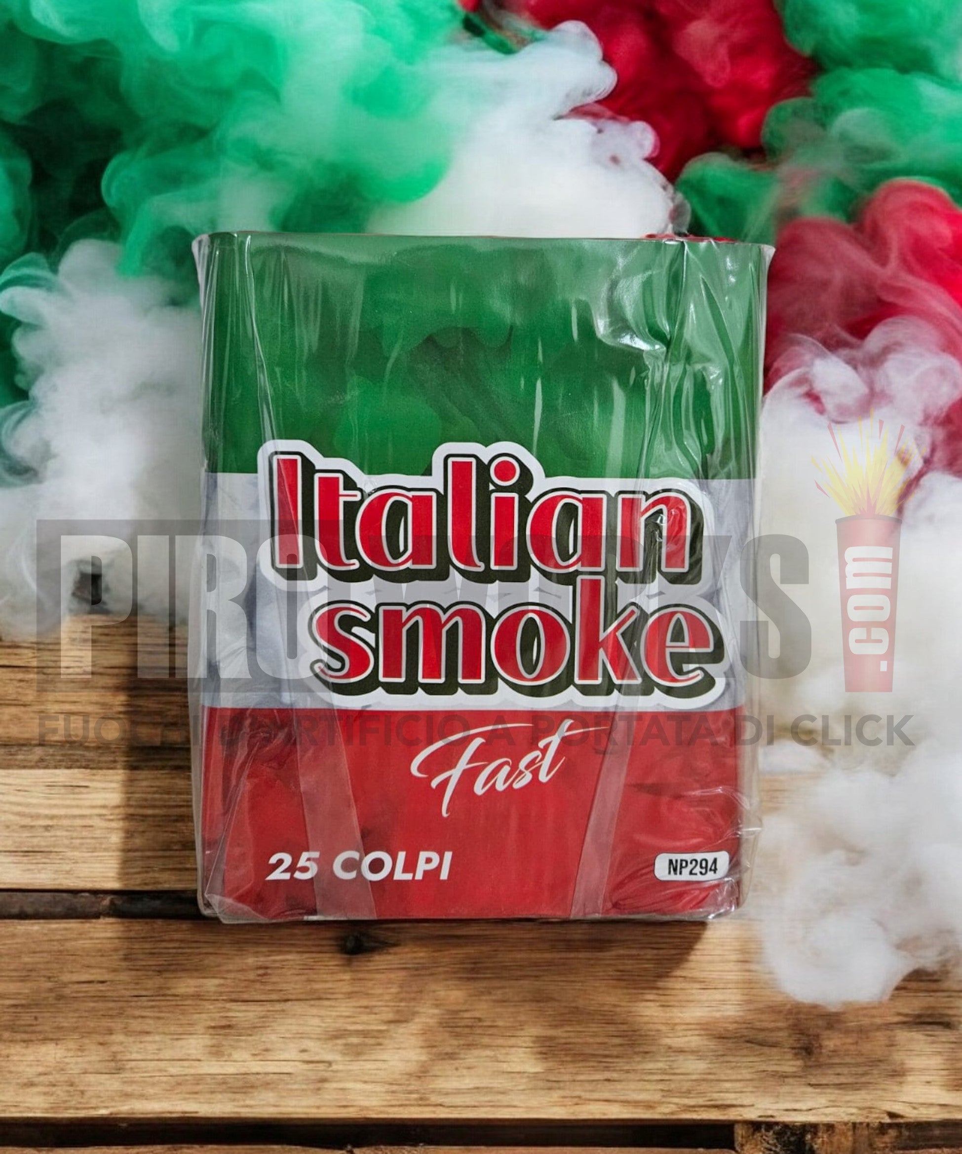 Italian Smoke Fast | 25 Colpi | 30mm – Piroworks