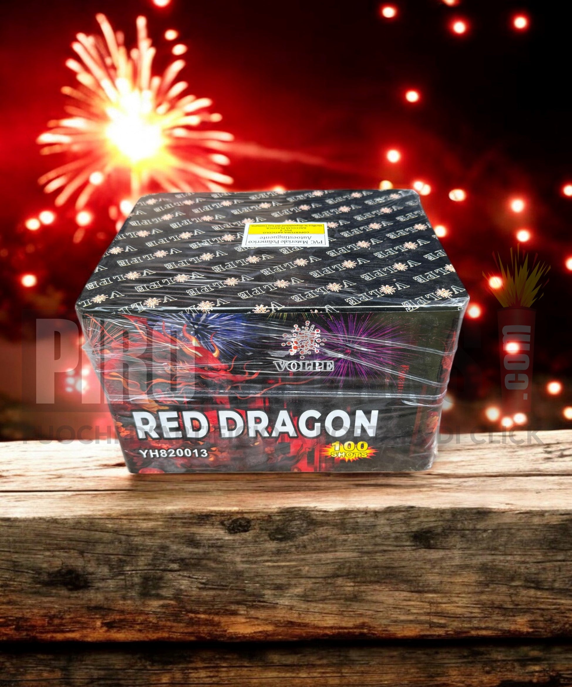 Red Dragon | 100 Colpi | 16mm – Piroworks