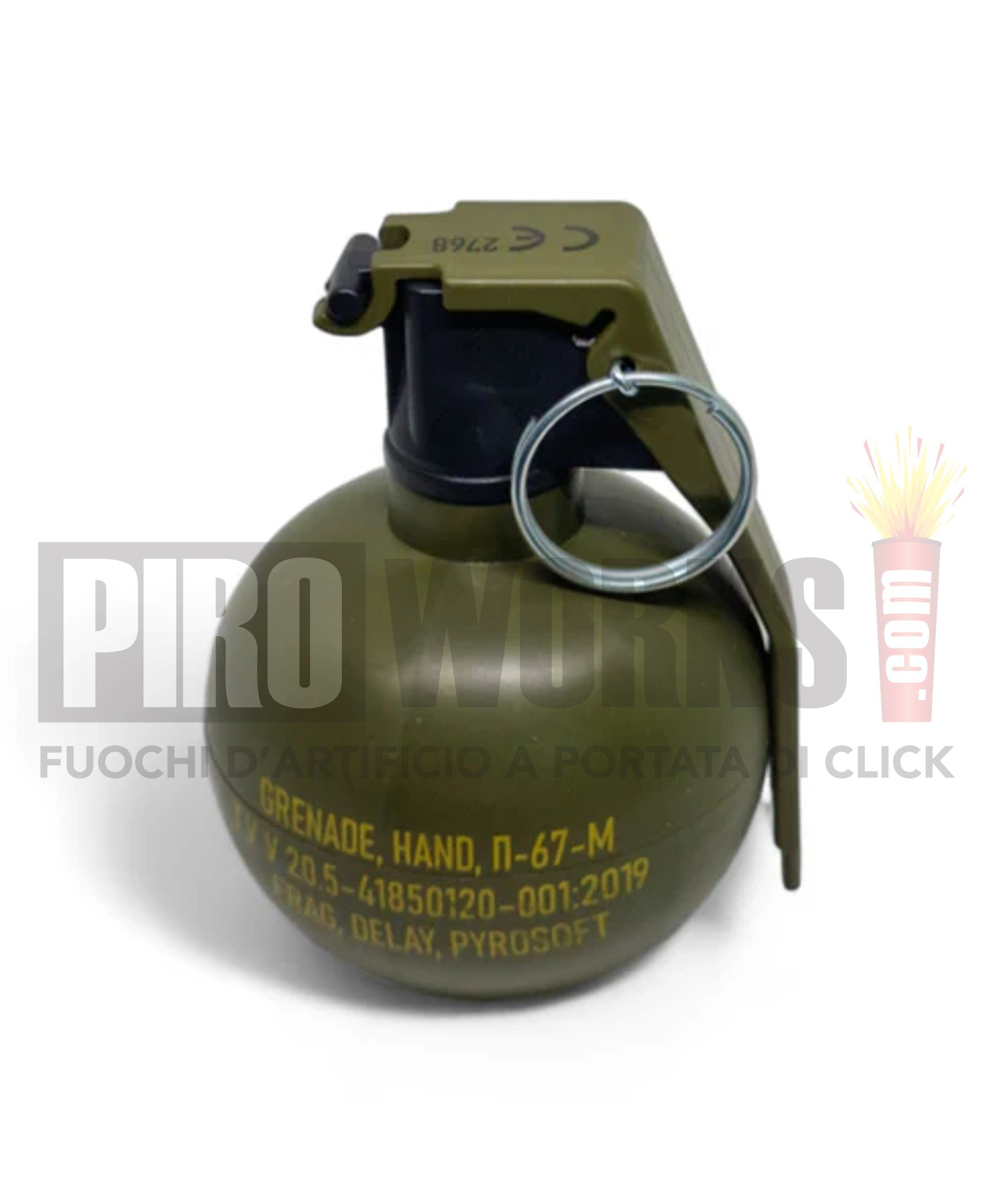 Pyrosoft | Granata a Mano | P-67-M Nato Chalk | Airsoft | 1 Pz – Piroworks