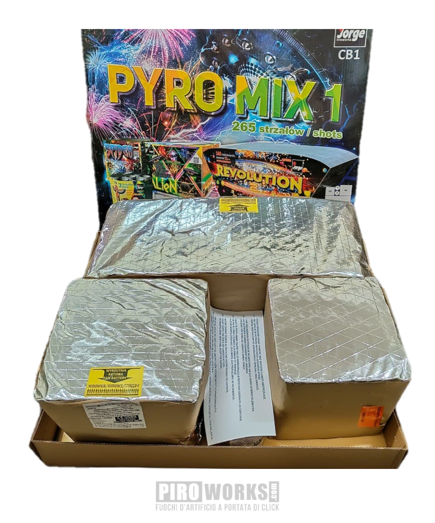 Pyro Mix 1 | 265 Colpi | 20mm/25mm – Piroworks