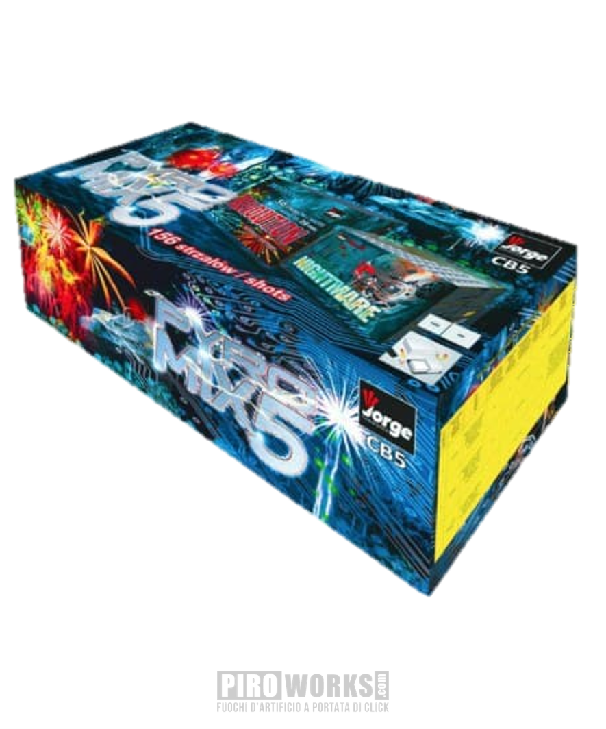 Pyro Mix 5 | 156 Colpi | 25mm – Piroworks